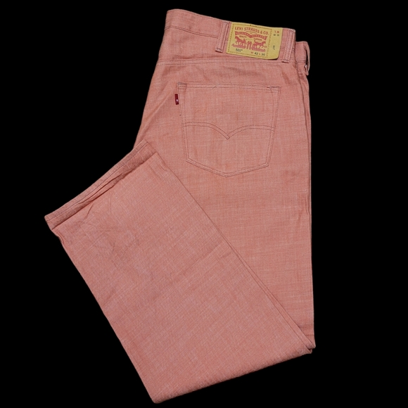 Levi's | Jeans | Levis 5 Original Fit Salmon White Oak Cone Denim Jeans ...